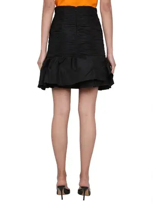 PATOU Ruched Ruffle Mini Skirt