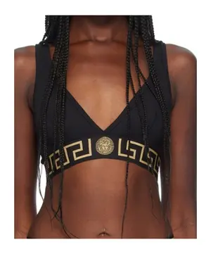 Versace V-neck Sports Bra