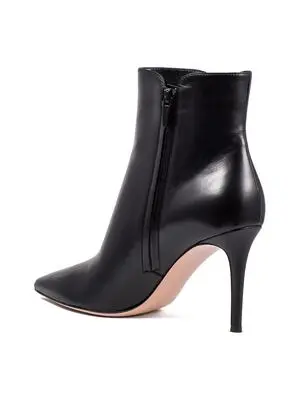 GIANVITO ROSSI Pointed Toe Stiletto Ankle Boots - Black