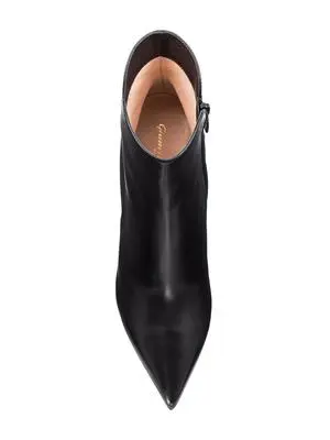 GIANVITO ROSSI Pointed Toe Stiletto Ankle Boots - Black