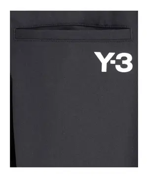 Y3 Logo Print Belted Trousers