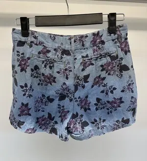Sportmax Floral Pattern Belted Shorts