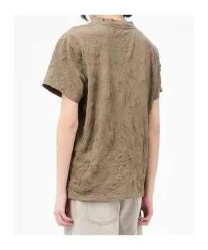 Our Legacy Crinkle Crew-neck T-shirt - Olive