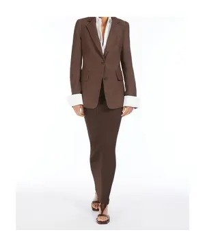 Max Mara Ribbed Knit Maxi Skirt