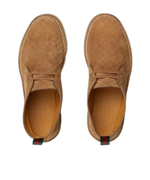 Gucci Gg Suede Ankle Boots - Camel