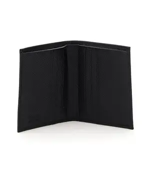 Prada Triangle Logo Bifold Wallet - Black