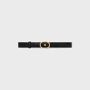 Celine Medium 25mm Reversible Belt In Embossed Leather