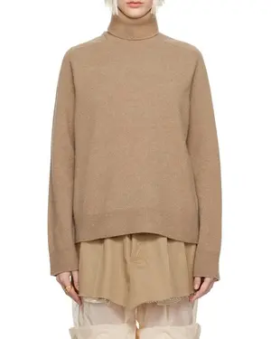 MAISON MARGIELA Roll Neck Knitted Jumper - Brown