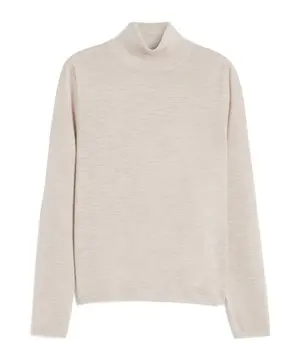 Max Mara Max Mara Meana Turtleneck Knitted Jumper Beige