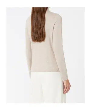 Max Mara Meana Turtleneck Knitted Jumper - Beige