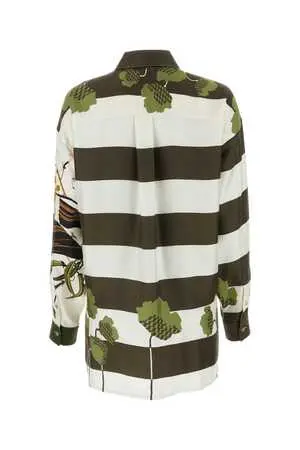 Loewe Graphic Print Panelled Shirt