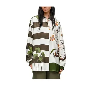 Loewe Graphic Print Panelled Shirt