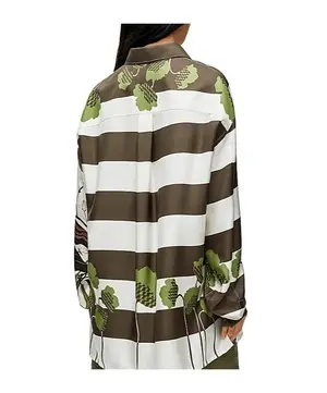 Loewe Graphic Print Panelled Shirt