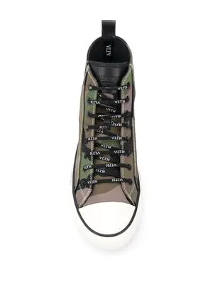 Valentino Garavani Vltn Camouflage High-top Sneakers