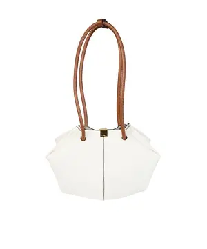 COCCINELLE Kamy Logo Lettering Shoulder Bag - White