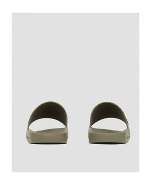 Burberry Logo Detail Two-tone Slides - Green