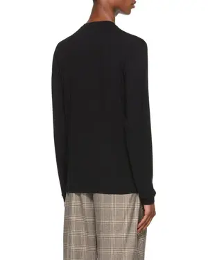 Giorgio Armani Crewneck Long-sleeved T-shirt - Black