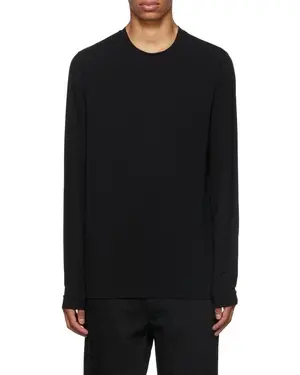 Giorgio Armani Crewneck Long-sleeved T-shirt - Black