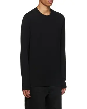 Giorgio Armani Crewneck Long-sleeved T-shirt - Black