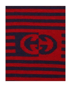 Gucci Interlocking G Striped High Neck Jumper
