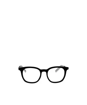 Moncler Round Frame Eyeglasses - Black