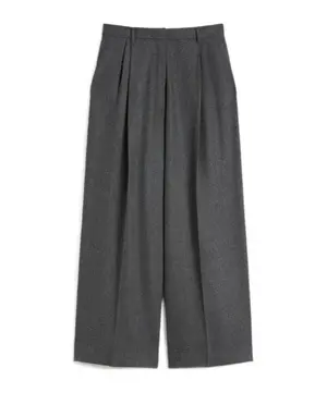 Max Mara Wide-fit Wool Flannel Trousers