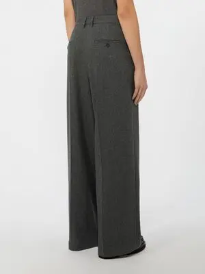 Max Mara Wide-fit Wool Flannel Trousers