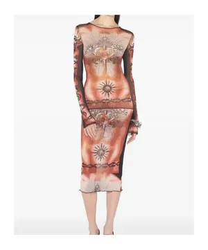 JEAN PAUL GAULTIER Tattoo Print Long-sleeved T-shirt