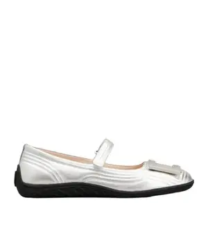 ROGER VIVIER Low Mary Janes In Leather