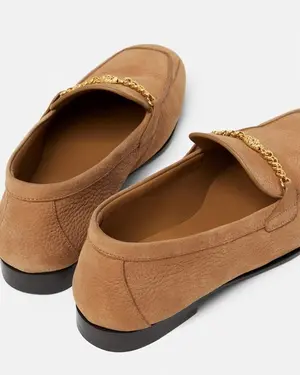 Versace Medusa Embellished Loafers - Caramel