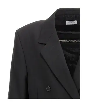 Off-White Double-breasted Long-sleeved Blazer