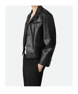 Bottega Veneta Leather Kimono Blouson