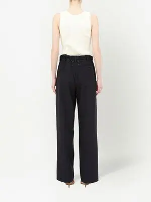 MAISON MARGIELA High-waist Straight-leg Drawstring Trousers