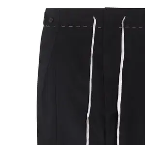 MAISON MARGIELA High-waist Straight-leg Drawstring Trousers