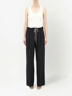 MAISON MARGIELA High-waist Straight-leg Drawstring Trousers