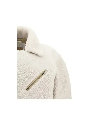 Chloé Shearling Biker Jacket - White