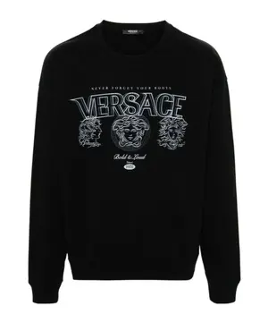 Versace Logo-print Cotton Sweatshirt