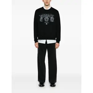 Versace Logo-print Cotton Sweatshirt