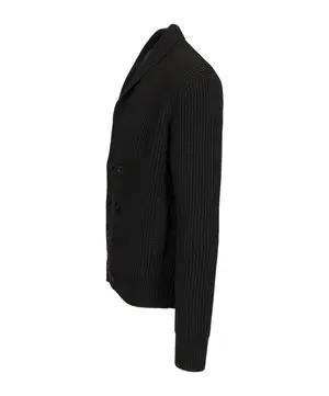 TOM FORD Shawl Collar Ribbed Knit Cardigan