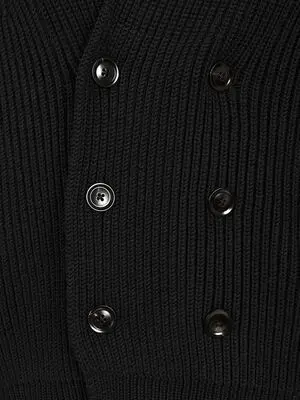 TOM FORD Shawl Collar Ribbed Knit Cardigan