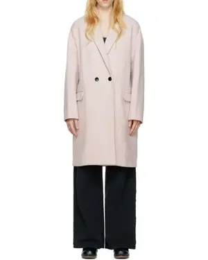 Isabel Marant Étoile Double-breasted Long-sleeved Coat - Nude