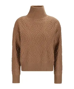 Max Mara High Neck Long Sleeve Jumper