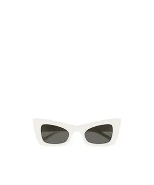 Saint Laurent Rectangle-frame Sunglasses - Gray