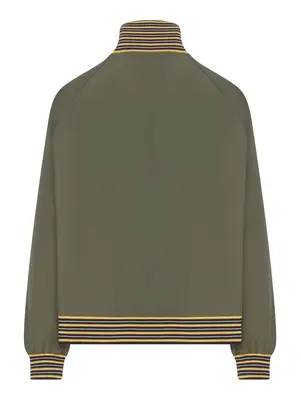 Prada Tricolor Trimmed Zip-up Jacket