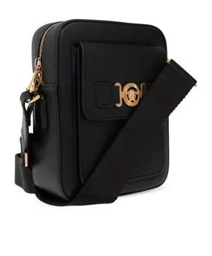 Versace Medusa Plaque Zipped Shoulder Bag