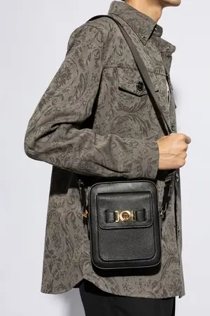 Versace Medusa Plaque Zipped Shoulder Bag