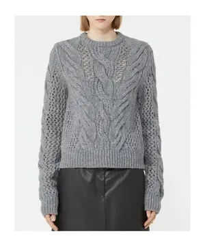 Sportmax Crewneck Long-sleeved Jumper - Gray