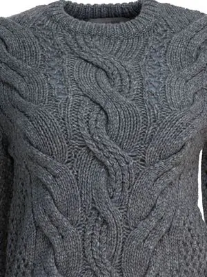 Sportmax Crewneck Long-sleeved Jumper - Gray