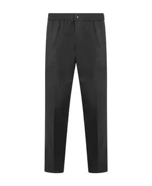 Ami Elastic Waist Straight-leg Short Pants
