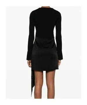 Simkhai Draped Mini Dress With Embroidered Design